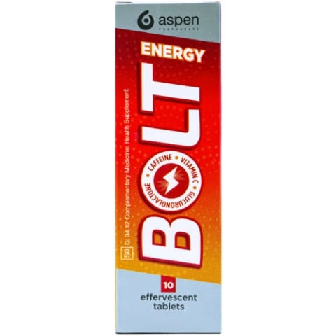 Bolt Energy Effervescent tablets 10’s – SHELLY BEACH PHARMACY