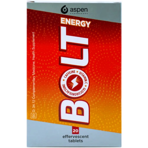 Bolt Energy Effervescent tablets 20’s – SHELLY BEACH PHARMACY